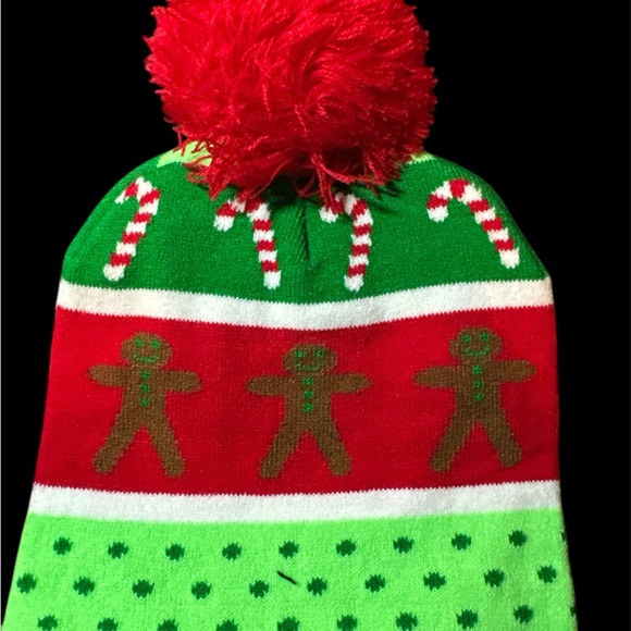 Accessories | Festive Green And Red Beanie With Gingerbread Design3 ...